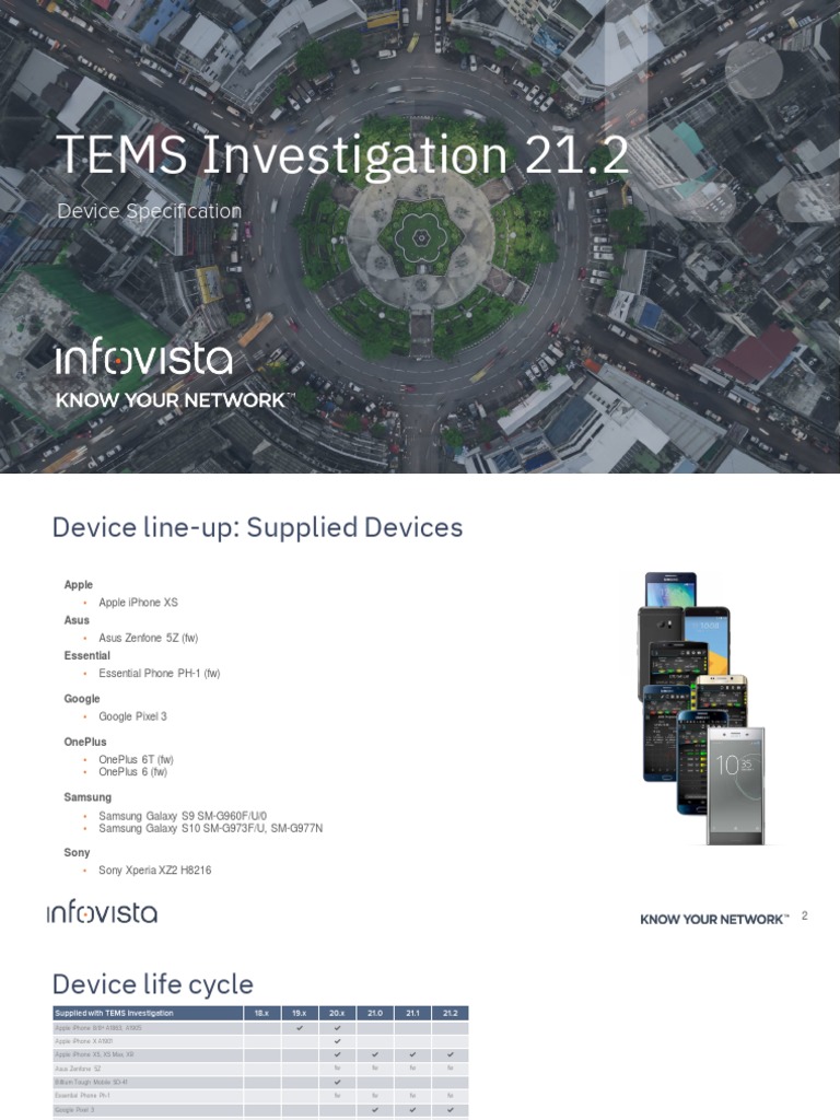 TEMS Investigation 21.2 - Device Specification PDF | PDF | High Speed ...