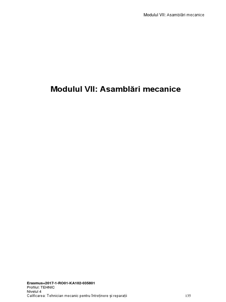 Modulul VII: Asamblări Mecanice | PDF