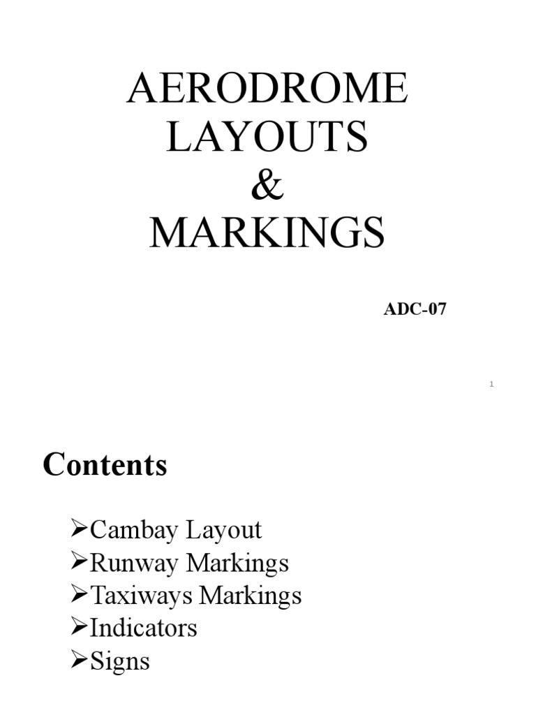 Adc Aerodrome Project | PDF | Runway | Aerospace Engineering