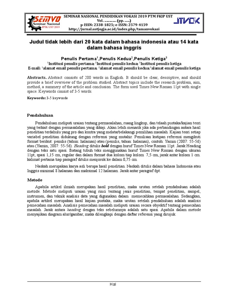 Template Jurnal ISSN | PDF