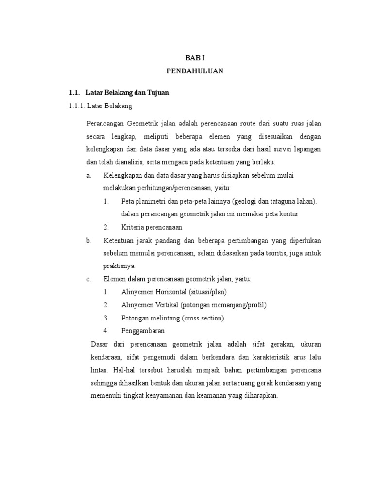 Laporan PGJ Bab 1 | PDF