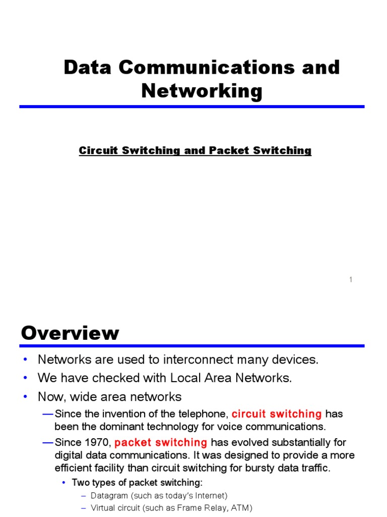 Switching Techniques | PDF | Packet Switching | Computer Network