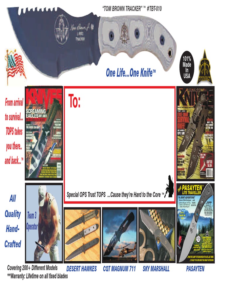 2007 Topsknives Catalog PDF | PDF | Knife | Blade