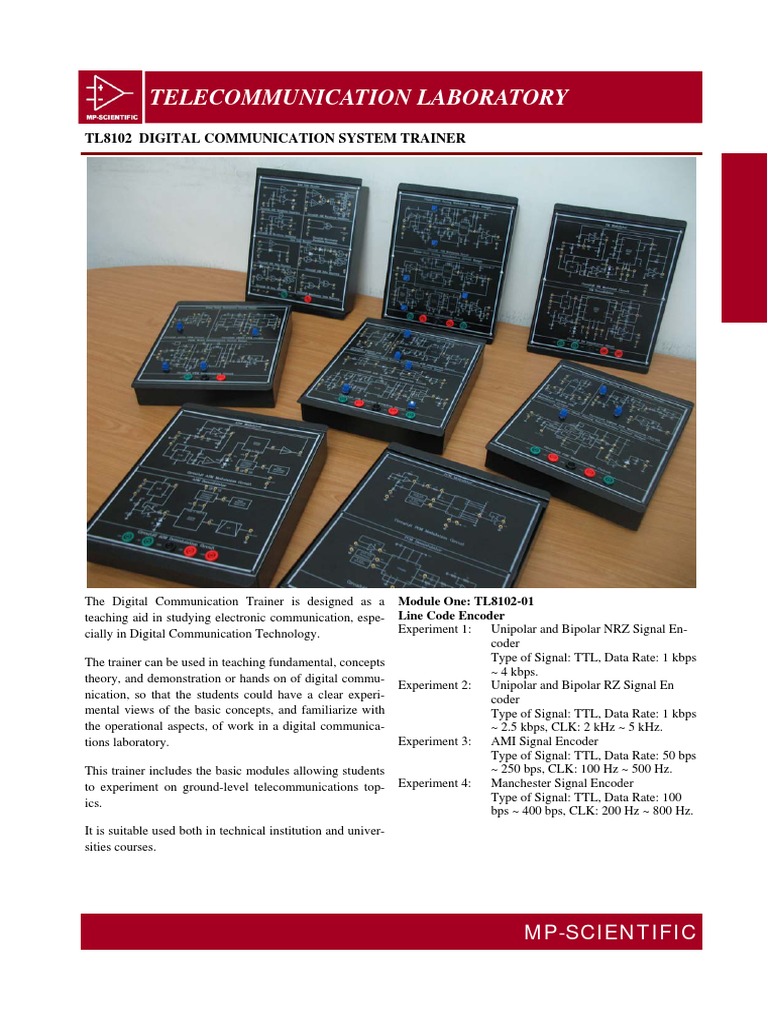 Digital Communication Trainer | PDF | Modulation | Bit Rate