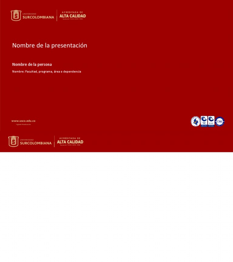 Plantilla Usco | PDF