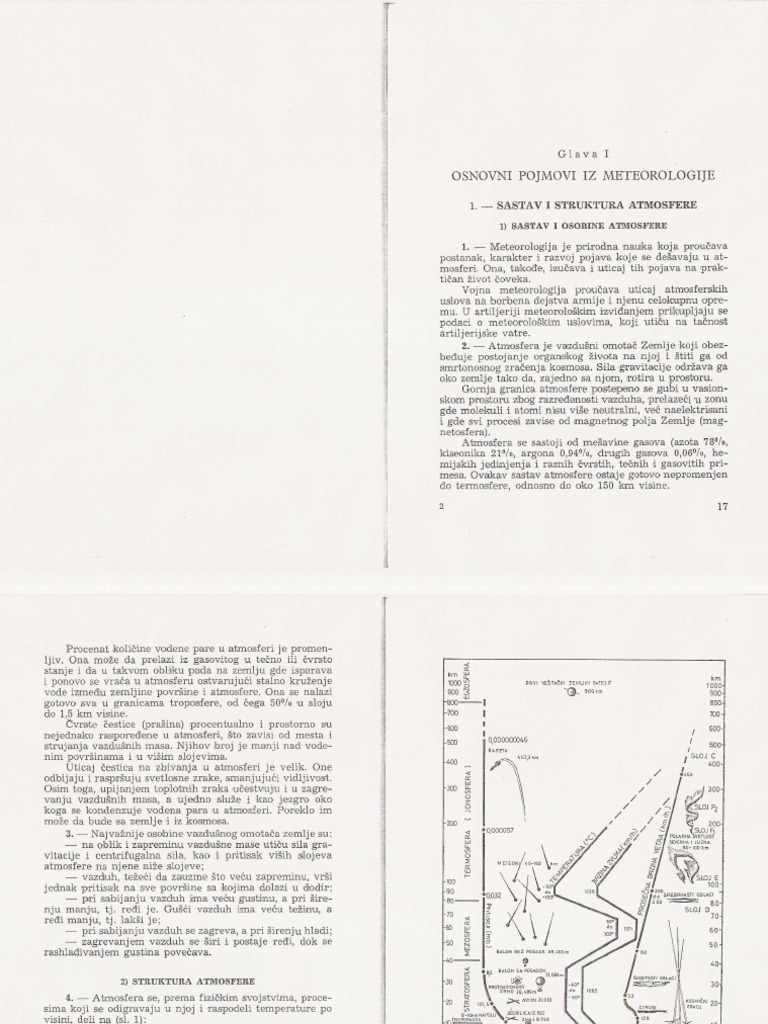 METEOROLOGIJA Osnovni Pojmovi I Meteoroloski Elementi | PDF