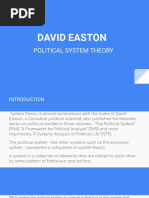 David Easton's Political System Theory | PDF | System | Systems Theory