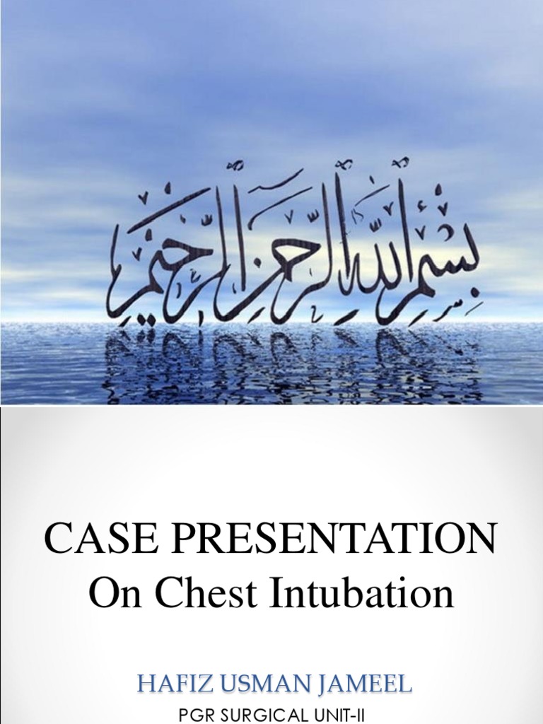 Chest Intubation | PDF | Pulmonology | Respiratory System