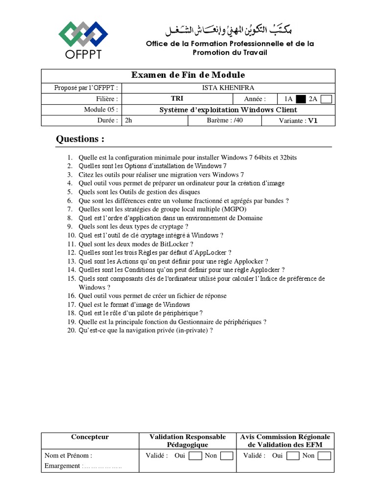 EFM TRI M05 v1 | PDF