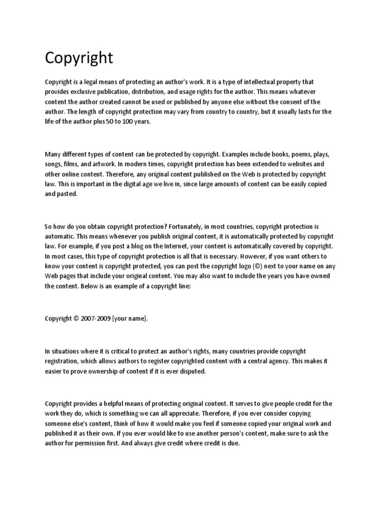 Copyright | PDF | Copyright | Intellectual Works