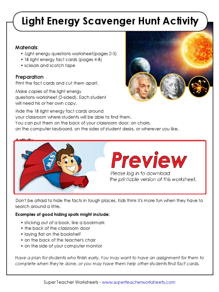Scavenger Hunt Light | PDF | Light | Glasses