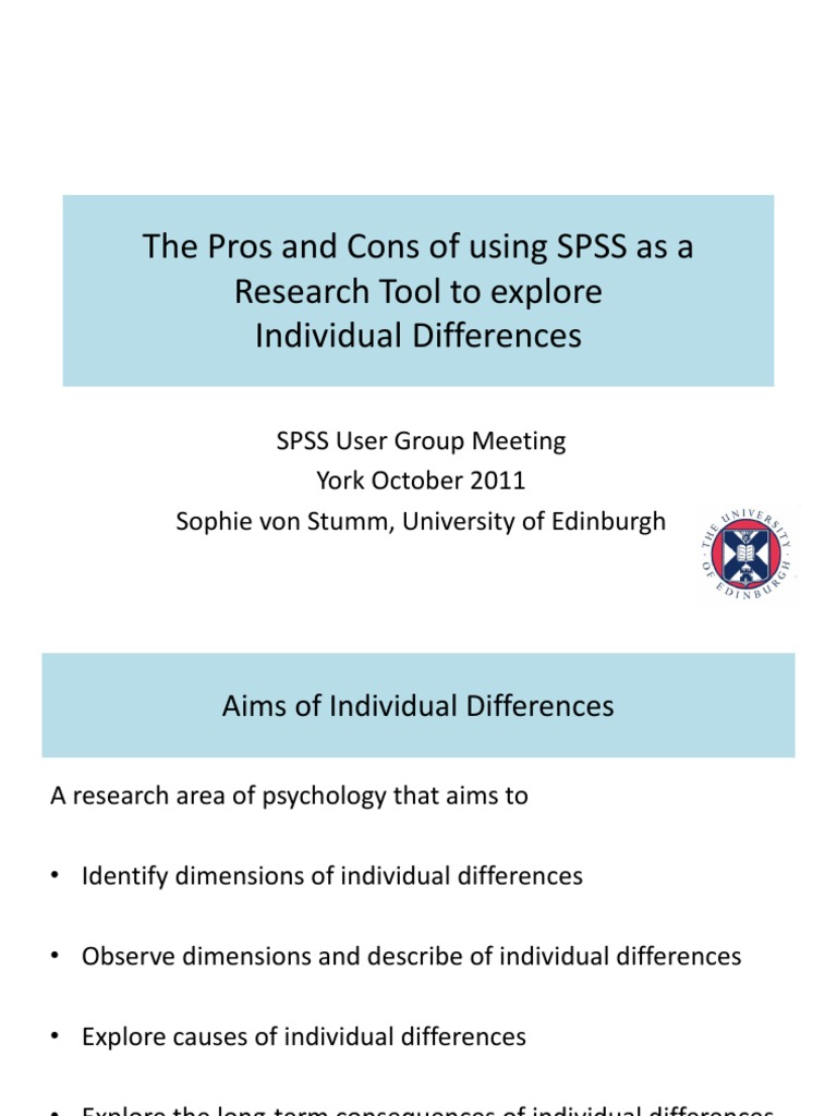 Advantages and Disadvantages of SPSS, AMOS | PDF | Regression Analysis ...