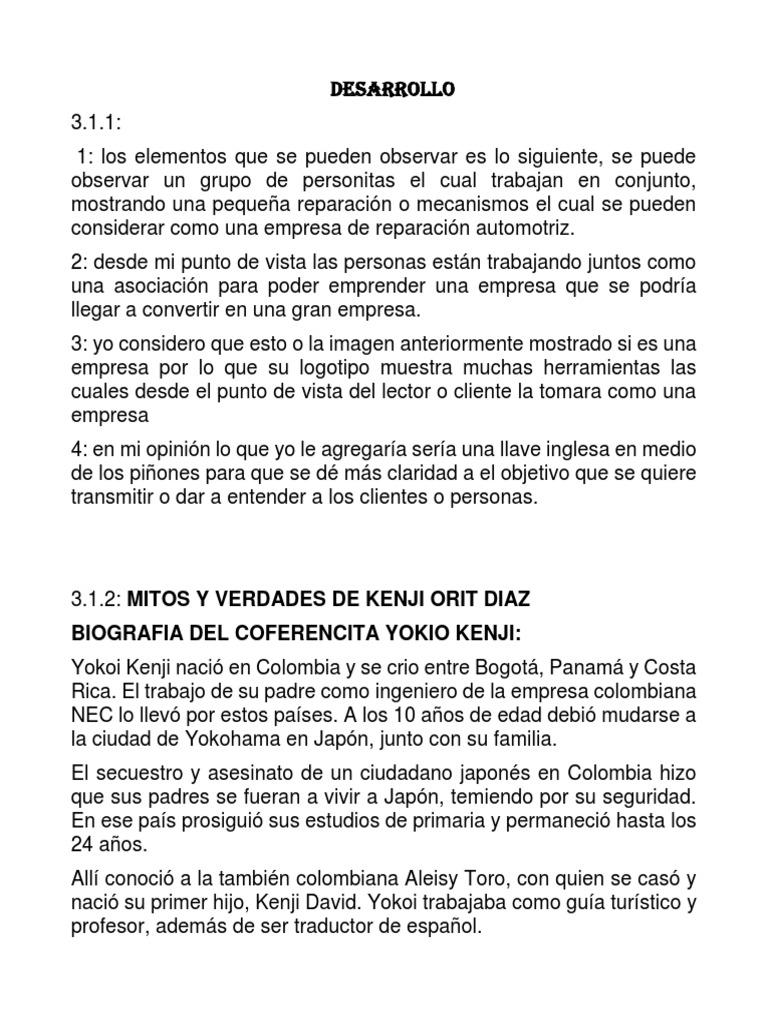 Yokoi Kenji | PDF | Japón | Colombia