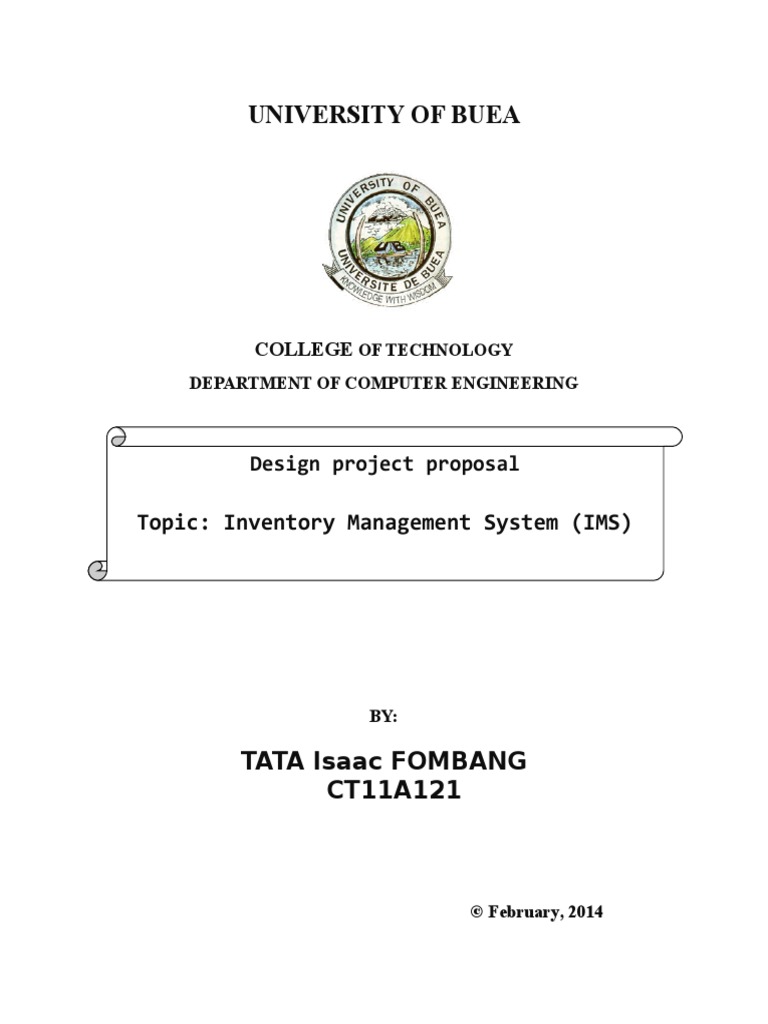 Inventory Management System I M S Project Proposal | PDF