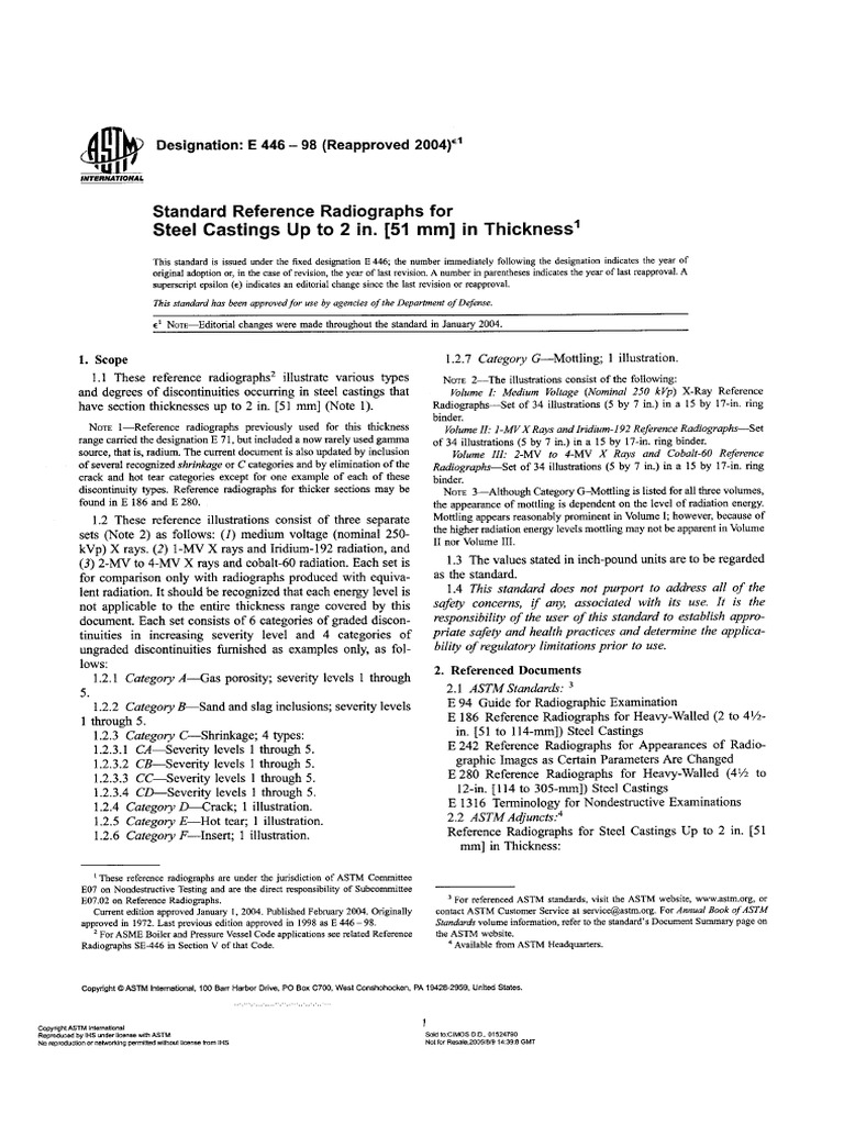 2587 Astm E446 PDF | PDF
