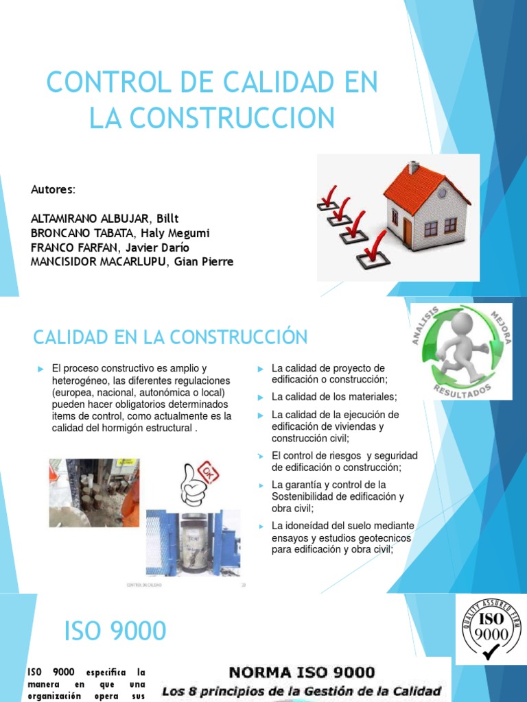 Control de Calidad en La Construccion | Descargar gratis PDF | Diseño ...