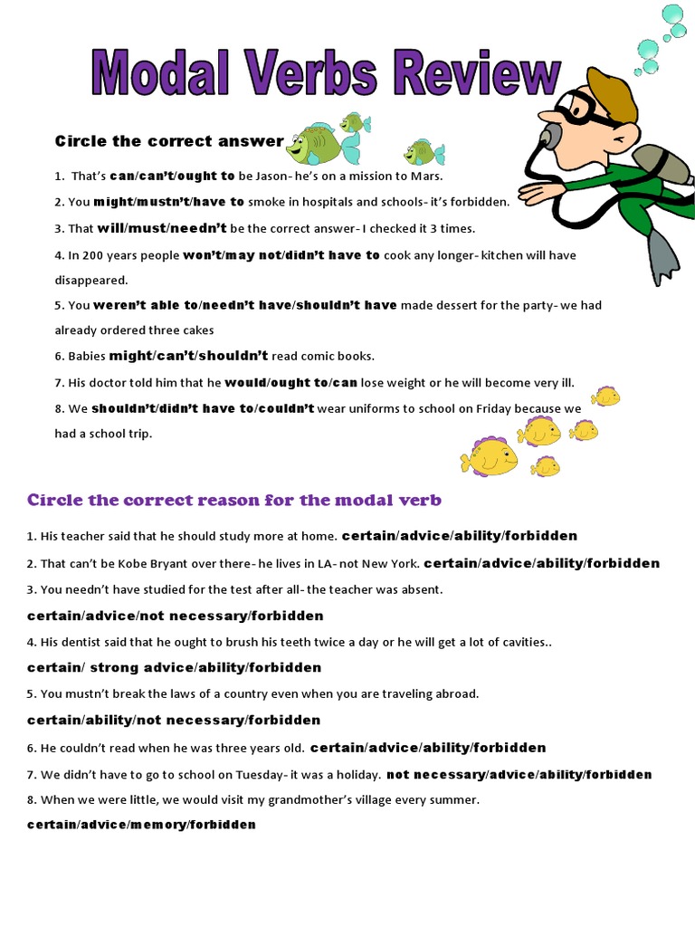 All Modal Verbs Plus Key - 74393 | PDF