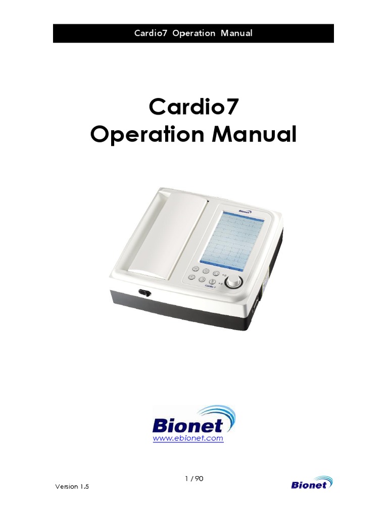 Cardio7 ECG EKG User Manual PDF | PDF | Visual Cortex | Electrocardiography