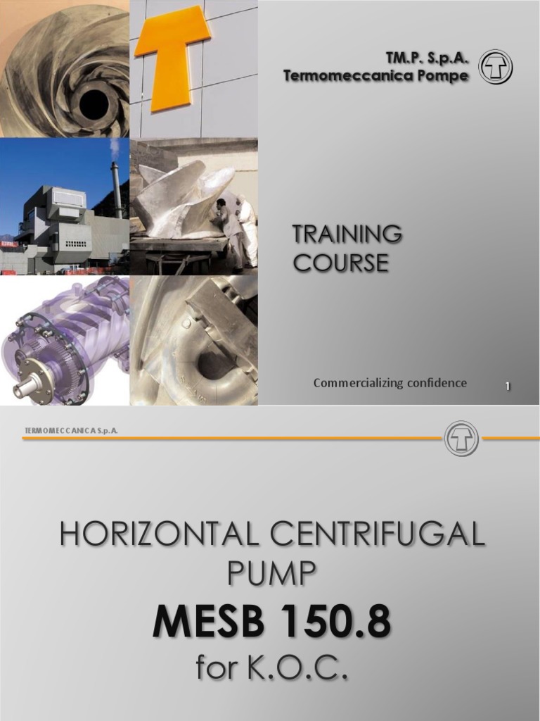 MESB 150.8 Pump Training Course | PDF | Pump | Bearing (Mechanical)