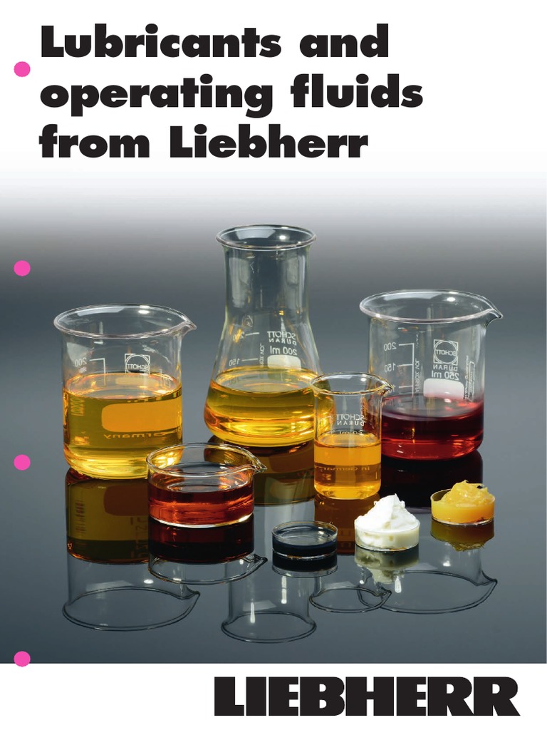 Liebherr Brochure Lubricants en PDF | PDF | Motor Oil | Lubricant