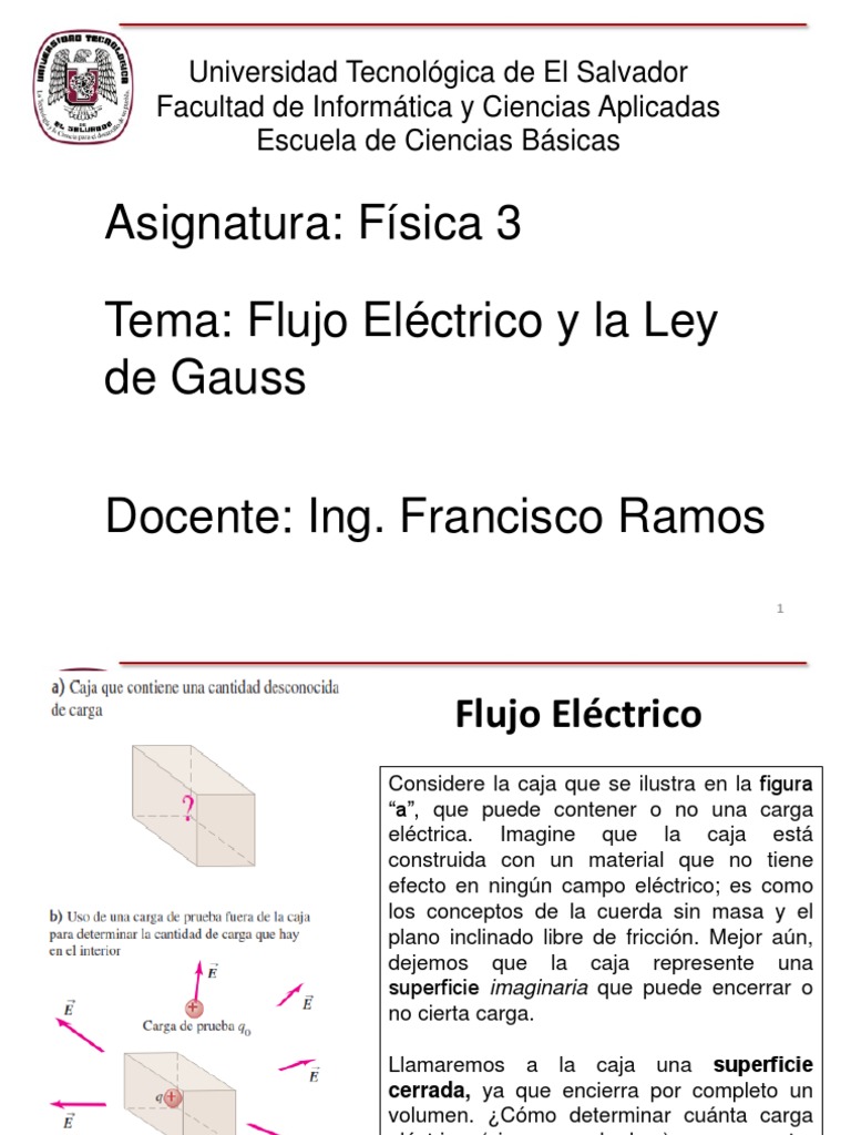 2-Flujo Electrico y Ley de Gauss PDF | PDF | Carga eléctrica | Campo eléctrico