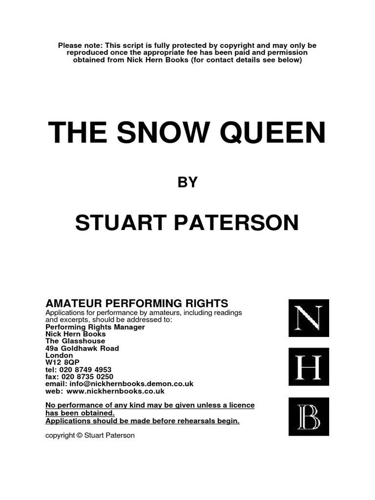 Snow Queen - Printable | PDF | The Snow Queen | Spider Web