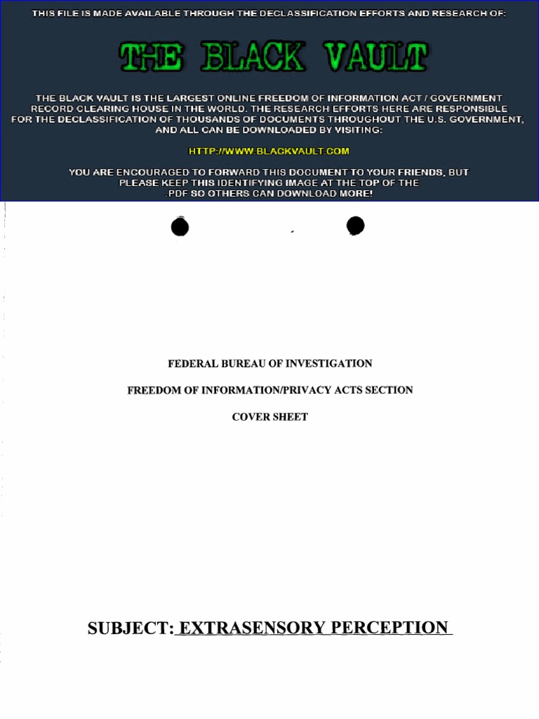 Extrasensory Perception Part01 PDF | PDF | Extrasensory Perception ...