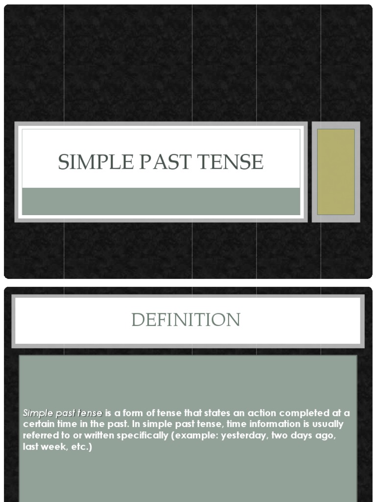 Simple Past Tense | PDF | Grammatical Tense | Semiotics