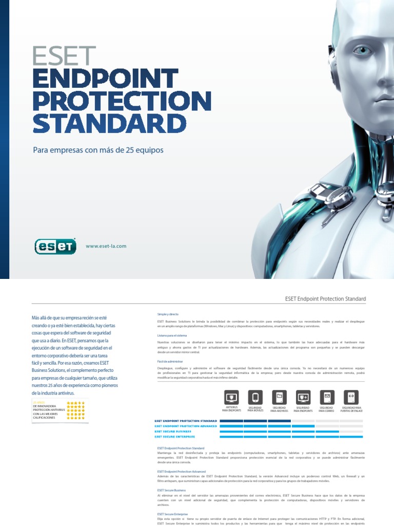 ESET Endpoint Protection Standard Datasheet PDF | PDF | La seguridad ...