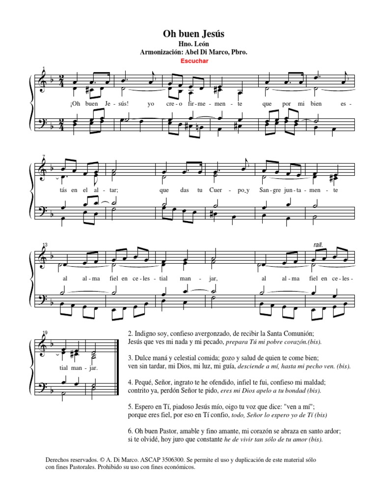 Oh Buen Jesus | PDF | Religión y creencia