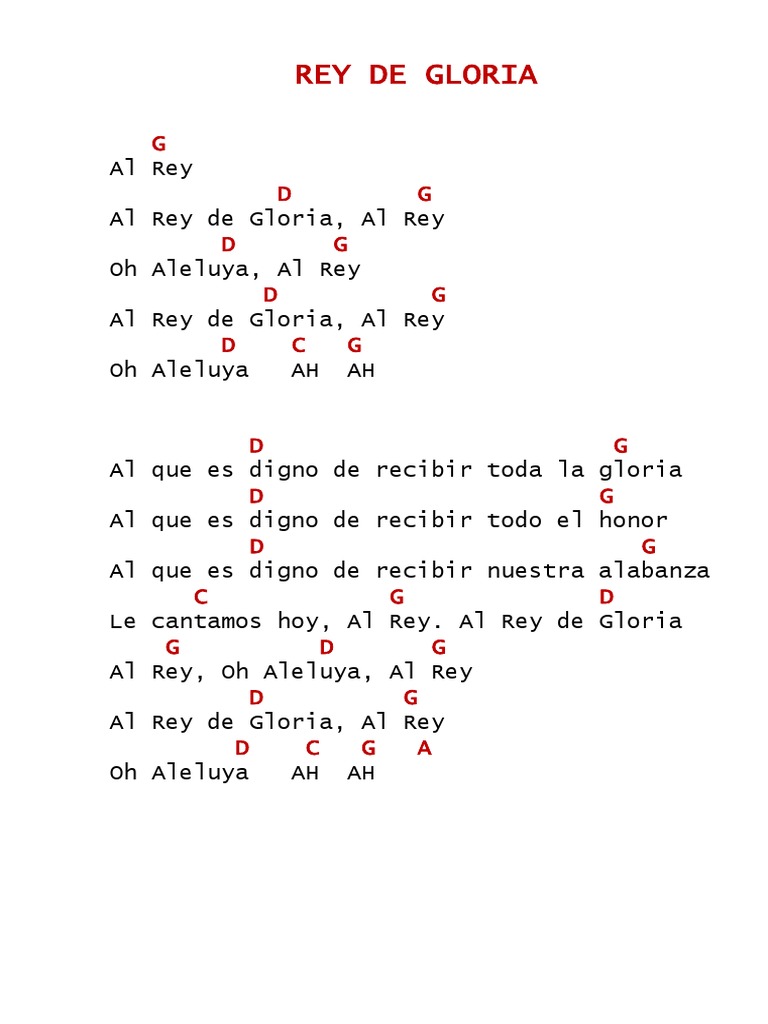 Al Rey de Gloria | PDF | Entretenimiento (general)