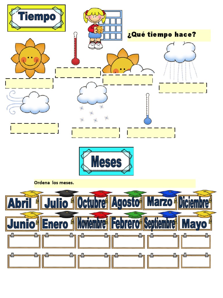 Las Hojas De Trabajo De Tiempo Tienen Plantillas De Planificadores