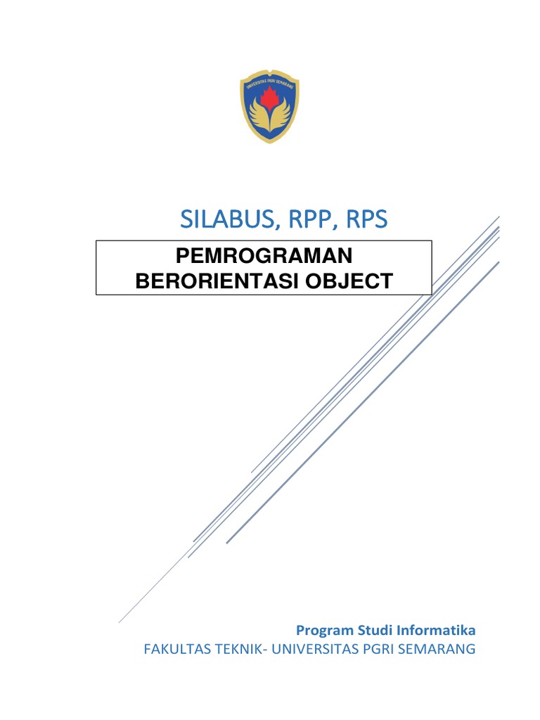 Silabus Pemrograman Berorientasi Objek PDF | PDF