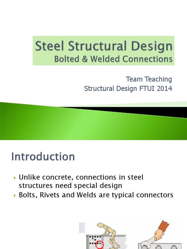 Steel Structural Design Bolted & Welded Connections Revised | PDF ...