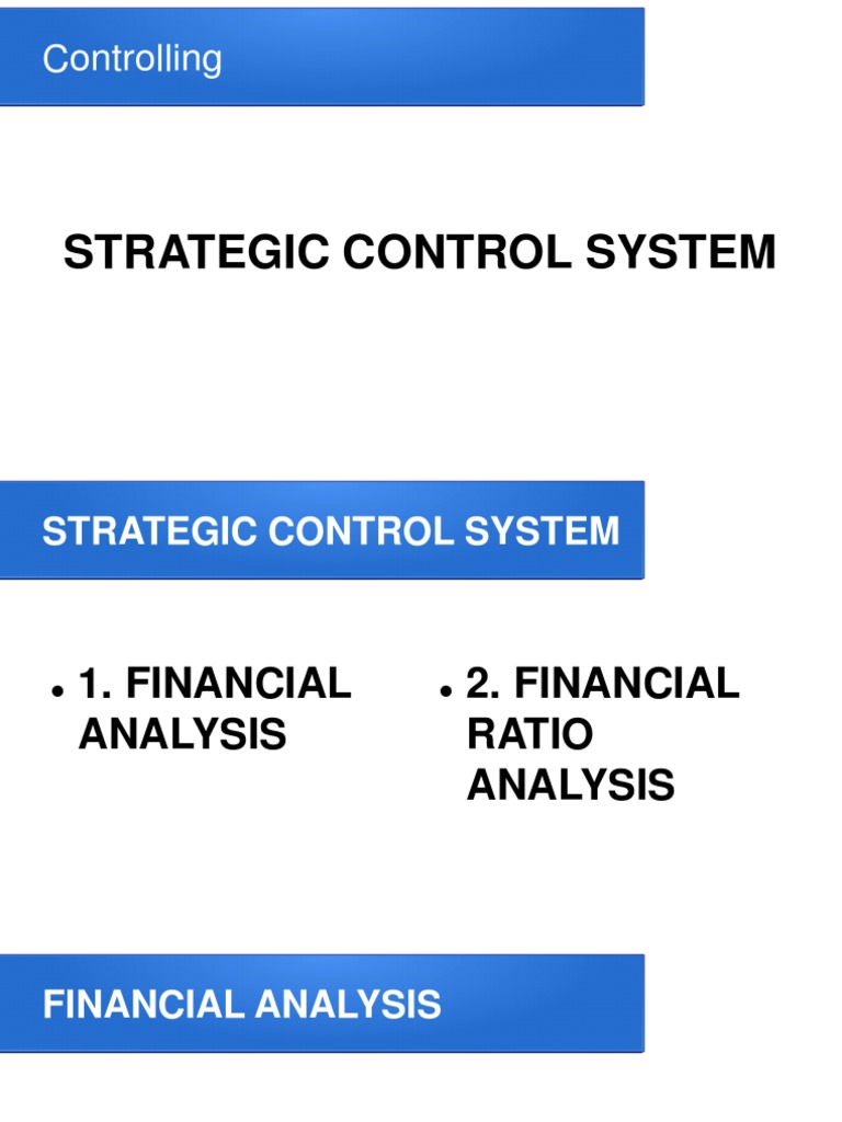 Strategic Control System | PDF | Balance Sheet | Equity (Finance)