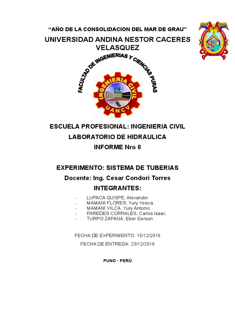 Caratula Uancv | PDF | Turbina | Ingeniería hidráulica