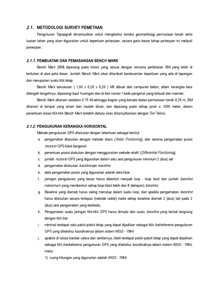 Metodologi Survey Pemetaan | PDF | Metode & Bahan Ajar | Sains & Matematika