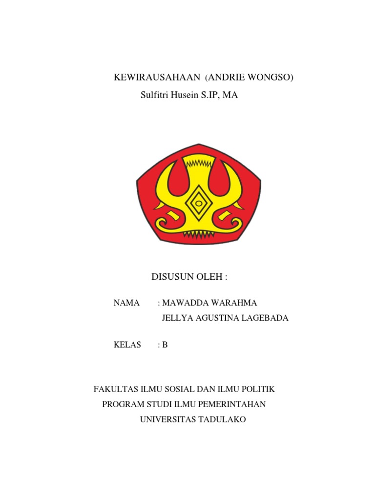 Biografi Andrie Wongso: Motivator Sukses | PDF | Pengembangan Diri