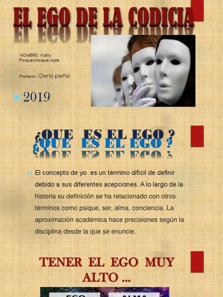 El Ego de La Codicia PDF | PDF | Filosofía