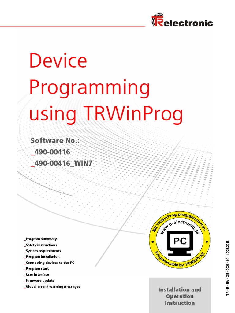 Winprog Manual PDF | PDF | Online And Offline | Microsoft Windows