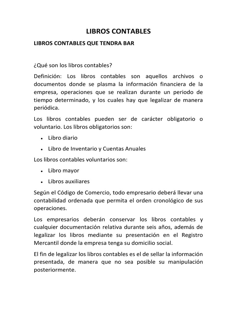 Libros Contables | PDF | Contabilidad | Factura