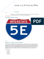 5E Lesson Plan | PDF | Lesson Plan | Teachers