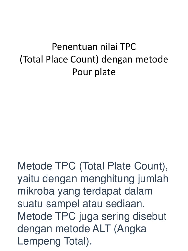 Cara Menghitung TPC | PDF
