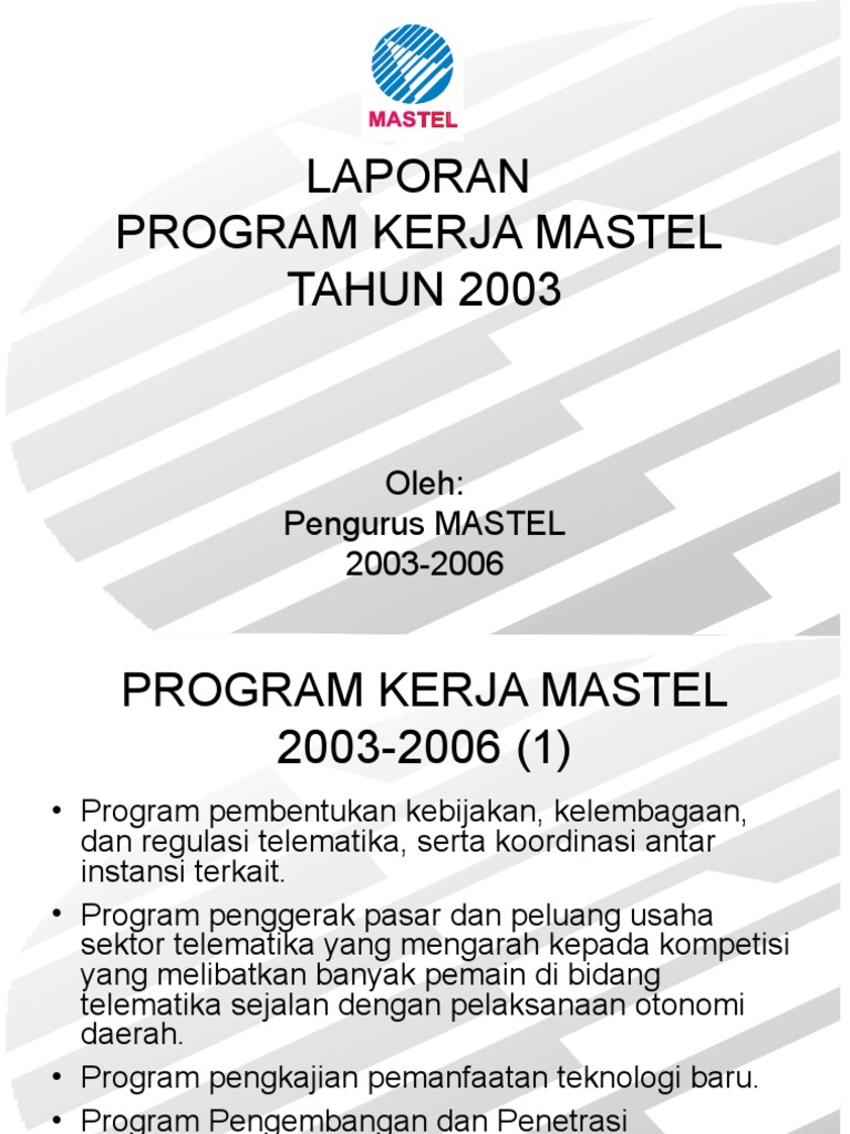 Presentasi Laporan Program Kerja | PDF