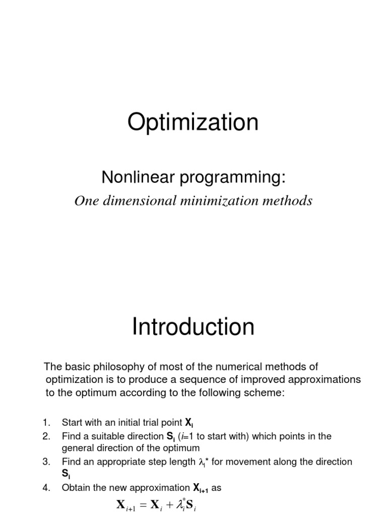 Optimization Nonlinear | PDF | Interpolation | Mathematical Optimization