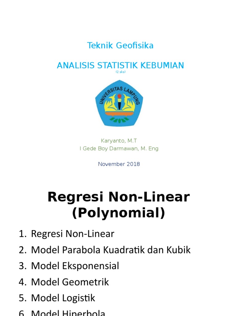 Regresi Non Linear | PDF