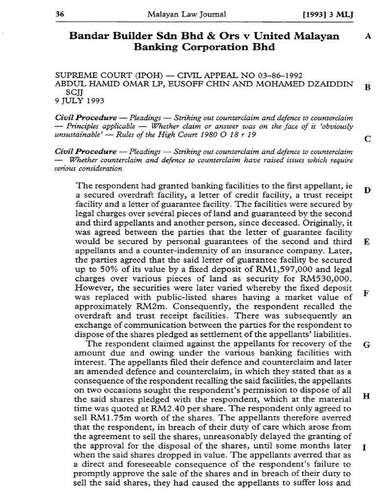 Striking Out Application - Order 18 Rule 19 Rules of Court | PDF