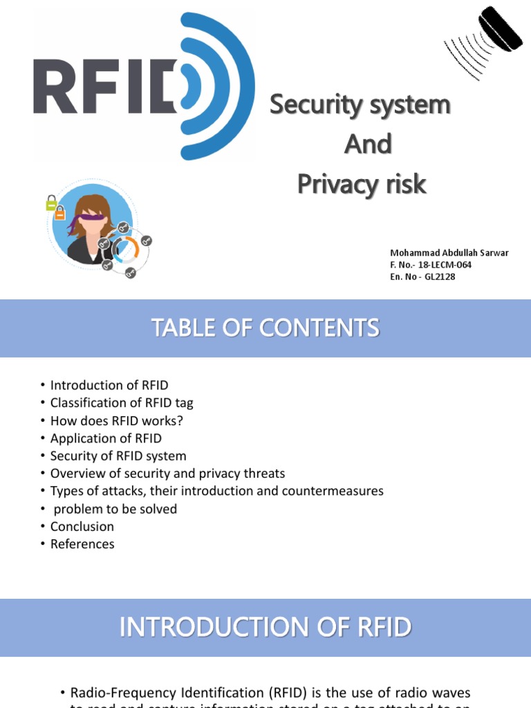 Security Issues in RFID | PDF | Radio Frequency Identification | Encryption