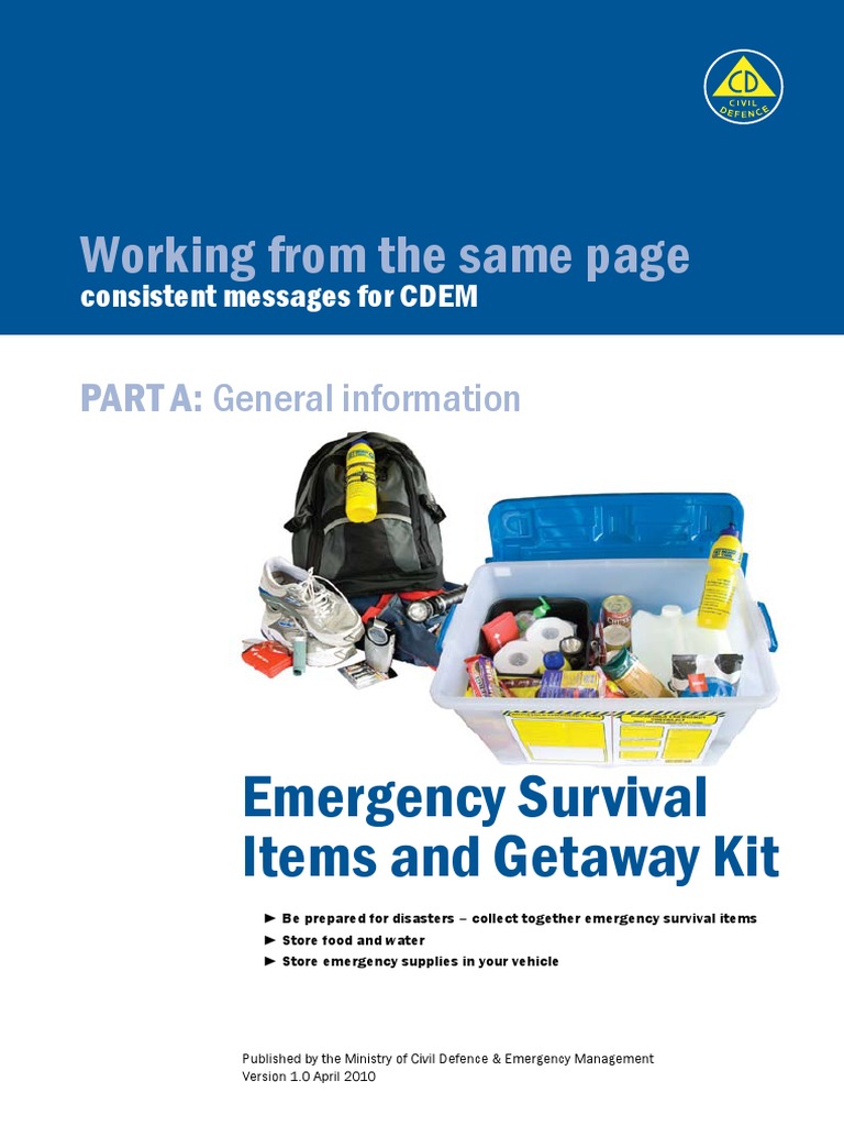 Emergency Survival Kit | PDF | Emergency Management | Foods