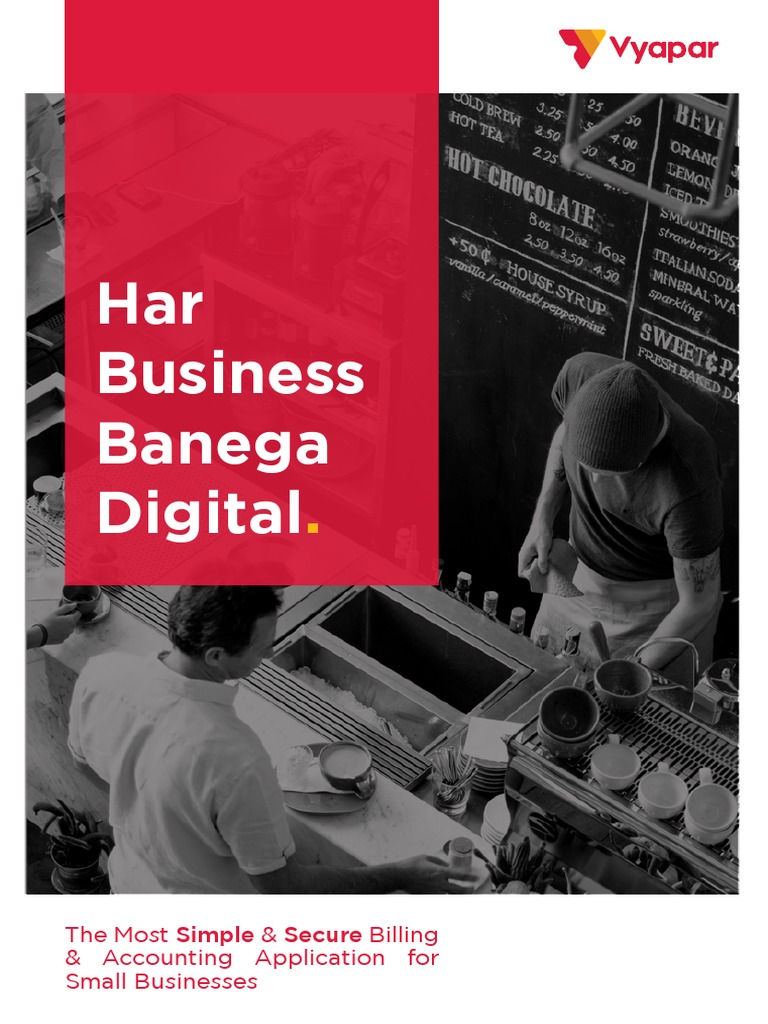 Vyapar Brochure | PDF | Invoice | Point Of Sale